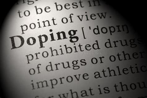 Definition Of Doping Stock Image Image Of Concept Printing 171934073