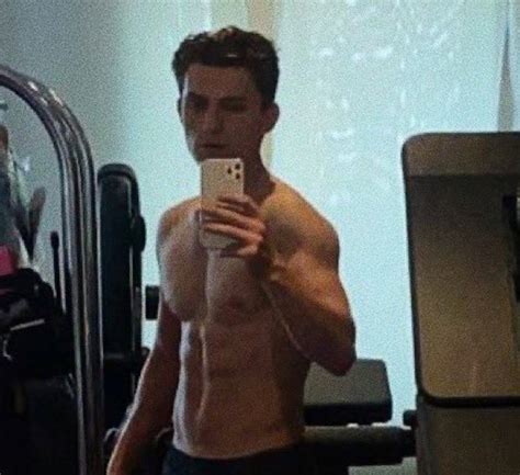 Tom Holland Just Shared A Shirtless Gym Selfie And We Are Practically
