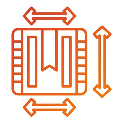 Dimension Generic Gradient Outline Icon Dimension Generic Gradient Outline Icon