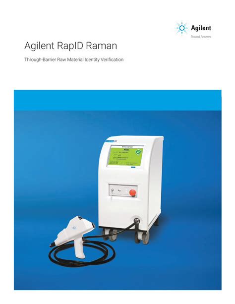 pdf agilent rapid raman · incompatible with conventional raman and a