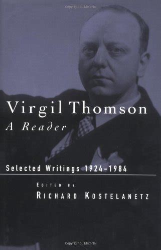 『virgil Thomson A Reader Selected Writings 読書メーター