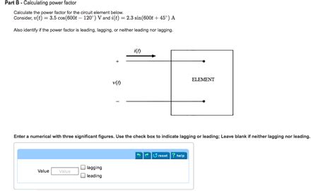 Solved Part A Calculating Average And Reactive Power