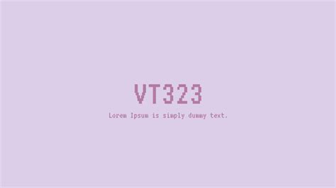 Vt323 Font Download Free For Desktop And Webfont