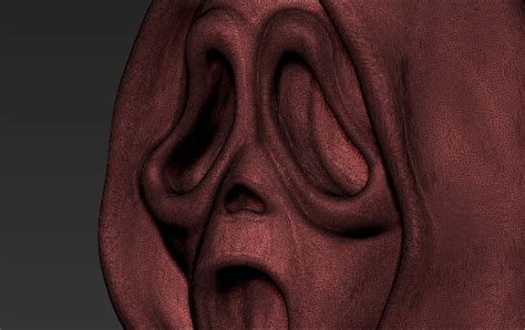 D Printed Ghostface From Scream Bust D Printing Ready Stl Obj By PrintedReality Pinshape