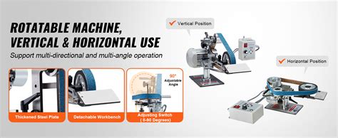 Vevor Belt Grinder Sander 30 X 1 Inch Variable Speed With Vfd 2 Grinding Moulds Vevor Eu