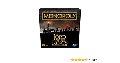Hasbro Gaming Monopoly The Lord Of The Rings Edition Board Game