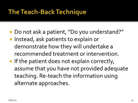 Ppt Using Teach Back To Strengthen Your Team Powerpoint Presentation Id 3081380
