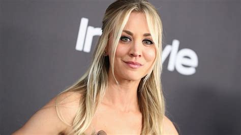 Kaley Cuoco Stuns In Plunging Flirty Dress For Exciting Reveal But
