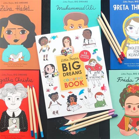 Little People Big Dreams Colouring Book Mamma Filz