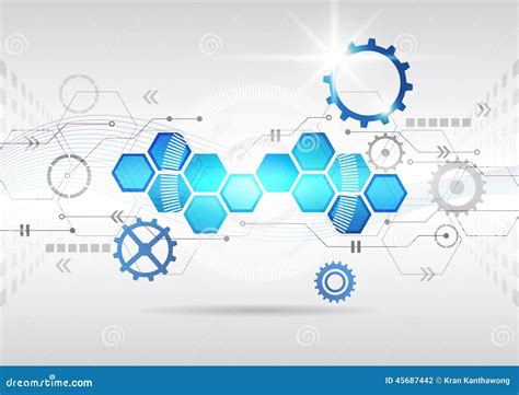 Abstract Computer Technology Background