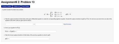 Solved Point Consider The Initial Value Problem Chegg