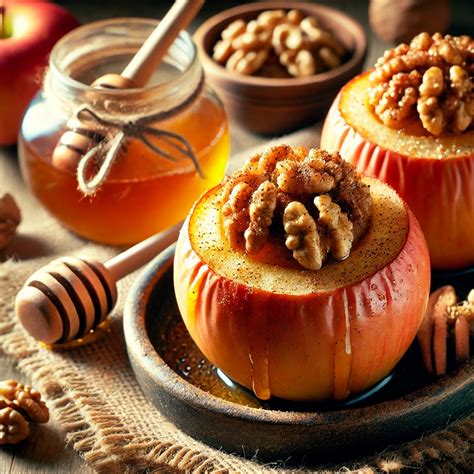 Mere Coapte Cu Nucă și Miere