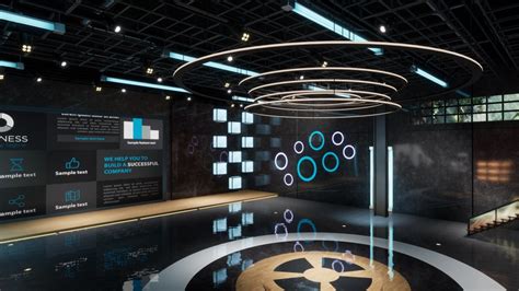Talkshownbs Unreal Engine Virtual Set Integrated With Aximmetry