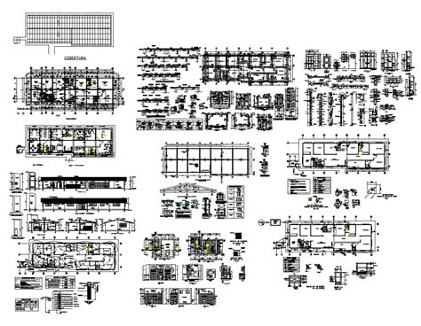 Detail Building And Different Construction Unit Layout Dwg File