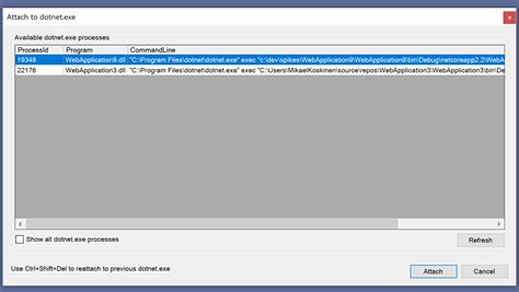 Attach To Dotnet Exe Extension For Visual Studio 2017 2019 Mikael Koskinen