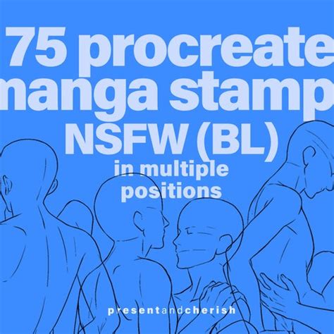 75 Procreate Anime Manga Bl Couple Intimate Poses Nsfw Manga Etsy
