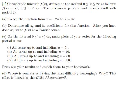 solved [1] consider the function f x defined on the