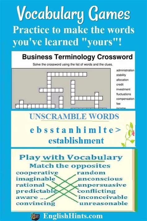Online Vocabulary Games In English At Brenda Edmonds Blog