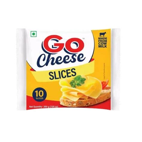 Go Cheese Slices 10 Pcs 200g Meena Collection