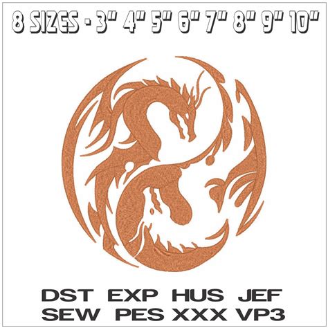Dragon Ying And Yang Empty