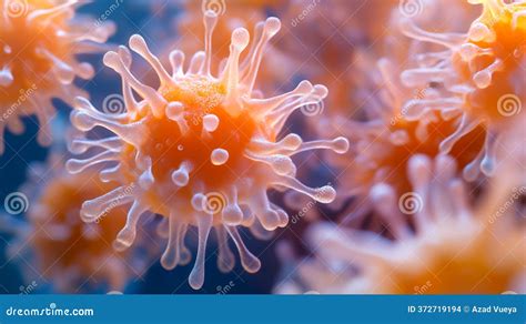 Neurons In Stunning Detail With Vibrant Colors On A Dark Background