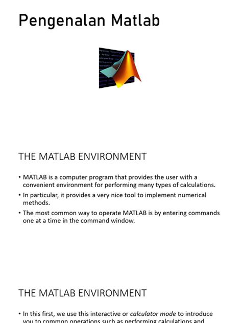 Pengenalan Matlab Pdf