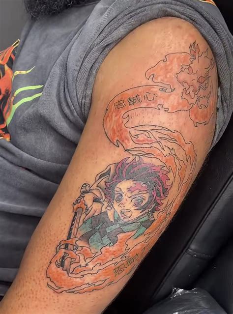 Tanjiro Tattoo Rdemonslayeranime