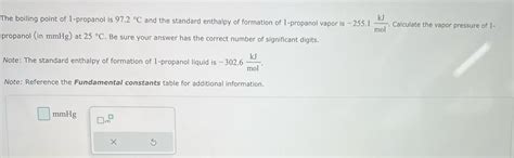 Answered The Boiling Point Of 1 Propanol Is 97 2… Bartleby