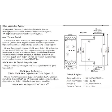 Düşük Akım Kontrol Rölesi Dakr 01d Kamer Elektrik