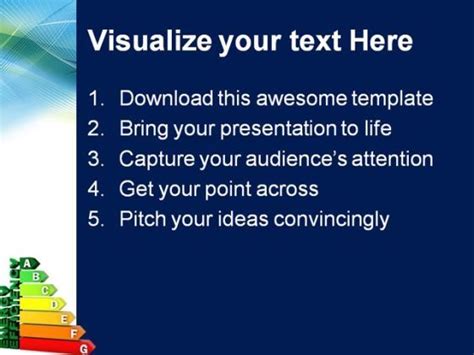 Energy Efficiency Chart Geographical Powerpoint Themes And Powerpoint Slide