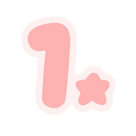 Cute And Colorful Emoji Drawing Cute Pink Number Design Diy Number