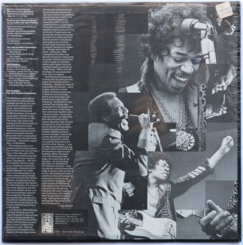Otis Redding And Jimi Hendrix Sealed Rare Cover “monterey Pop” Lp