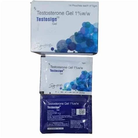 Testosterone Gel Packaging Size 5gm14 Pouch Packaging Type Box At