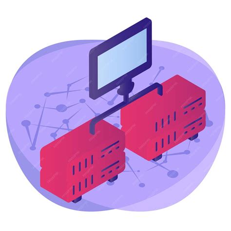 premium vector dataprocessing application software isometric concept highthroughput computing
