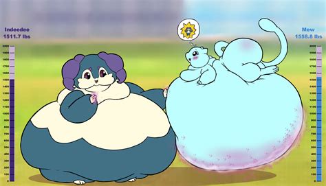 Indeedee And Mew Fattening Drive 7 By Alvro On Deviantart
