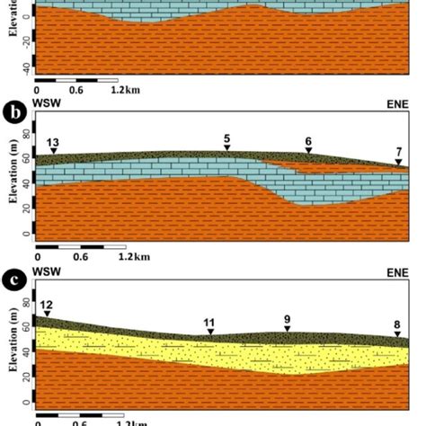 A Cross Section 4 B Cross Section 5 C Cross Section 6