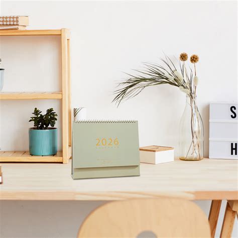 2026 Creative Style Desktop Calendar Ornament Discipline Check