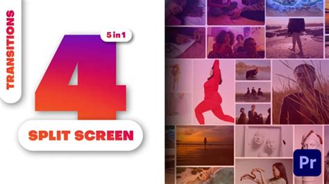 Split Screens Transitions 4 Frames Video Displays Ft 4 Split Screen