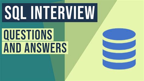 Sql Interview Questions And Answers Youtube