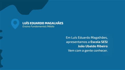 Escola Sesi João Ubaldo Ribeiro Youtube