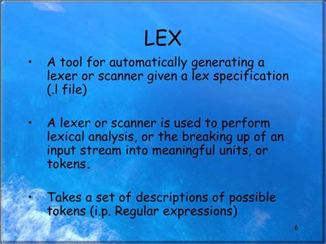 Ppt Lex And Yacc Powerpoint Presentation Free Download Id5526592