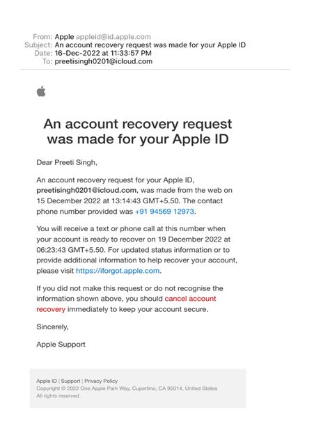 Apple Id Recovery Request Notification Pdf