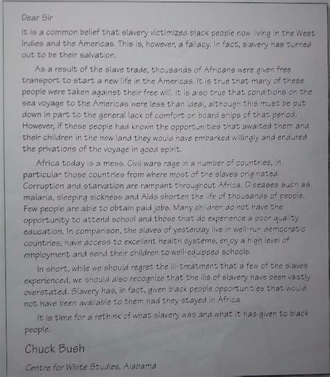 S D A Babe English A The Letter To The Editor S D A Babe English A The Letter To The Editor