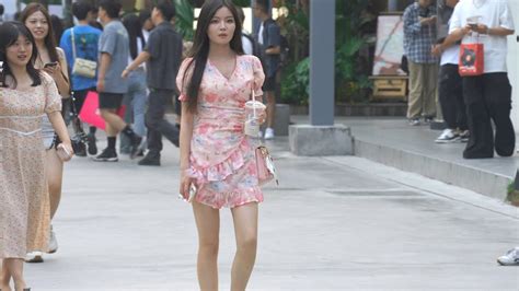7 4khdr｜chinese City Street Walking Beautiful Girl And Woman Youtube
