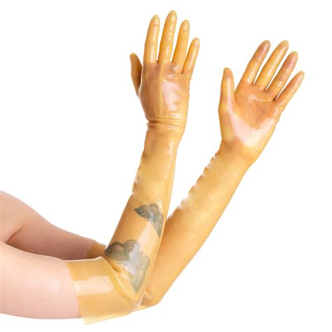 Elbow Length Latex Gloves Sexy Rubberfashion Rubber Gloves Sex