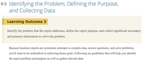 Solved −3 Identifying The Problem Defining The Purpose And