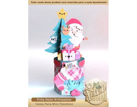 Arquivo De Corte Caixa Panetone Natal