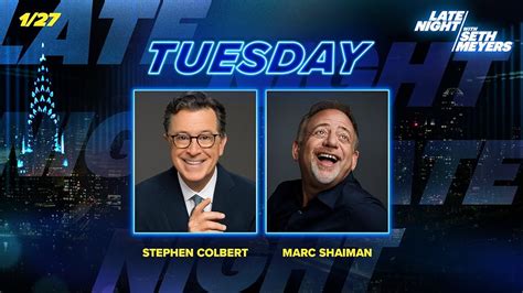 Late Night With Seth Meyers Stephen Colbertmarc Shaiman Tv Episode