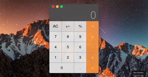 Simple Calculator Codesandbox