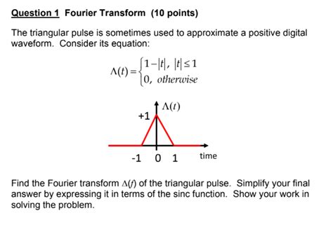 Solved Question Fourier Transform Points The Chegg